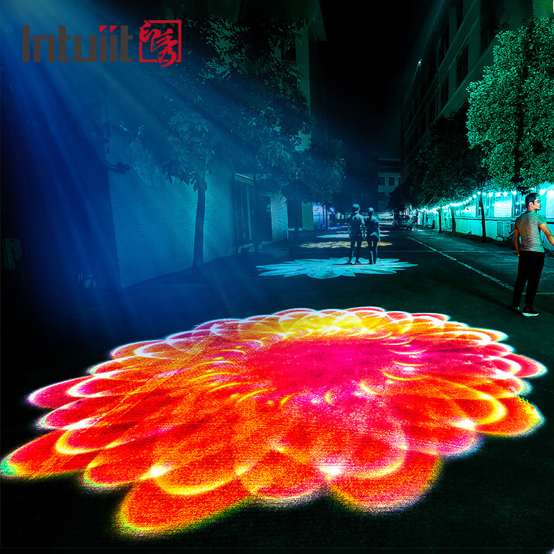 400W LED Water Wave Gobo Light Projector โลโก้ไดนามิก Outdoor Street ...